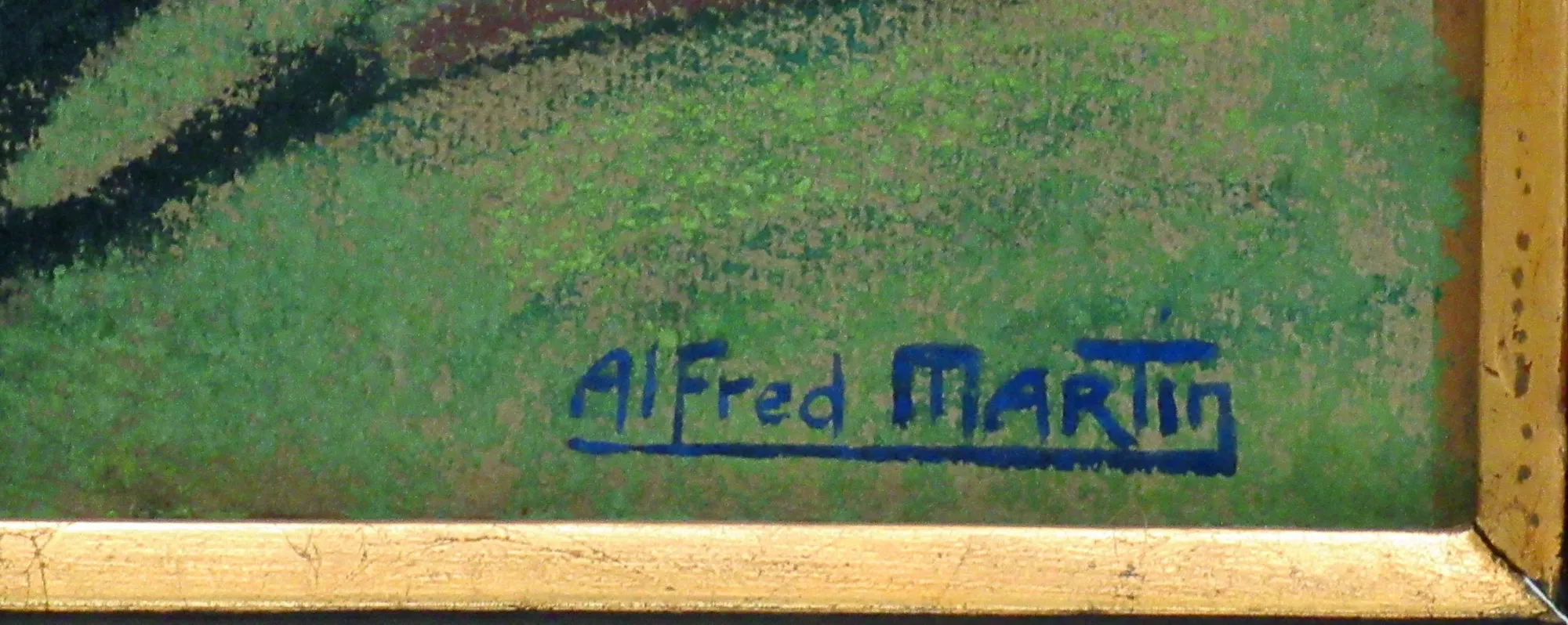 Pastel drawing of the Belgian artist Alfred Martin