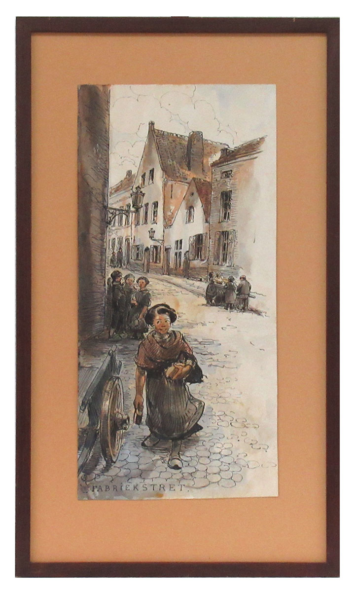 Originele tekening van Alfred Ost kopen in onze Belgische galerie