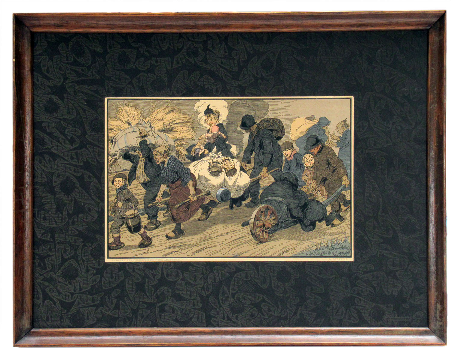 Lithographie de "Alfred Ost" de 1915