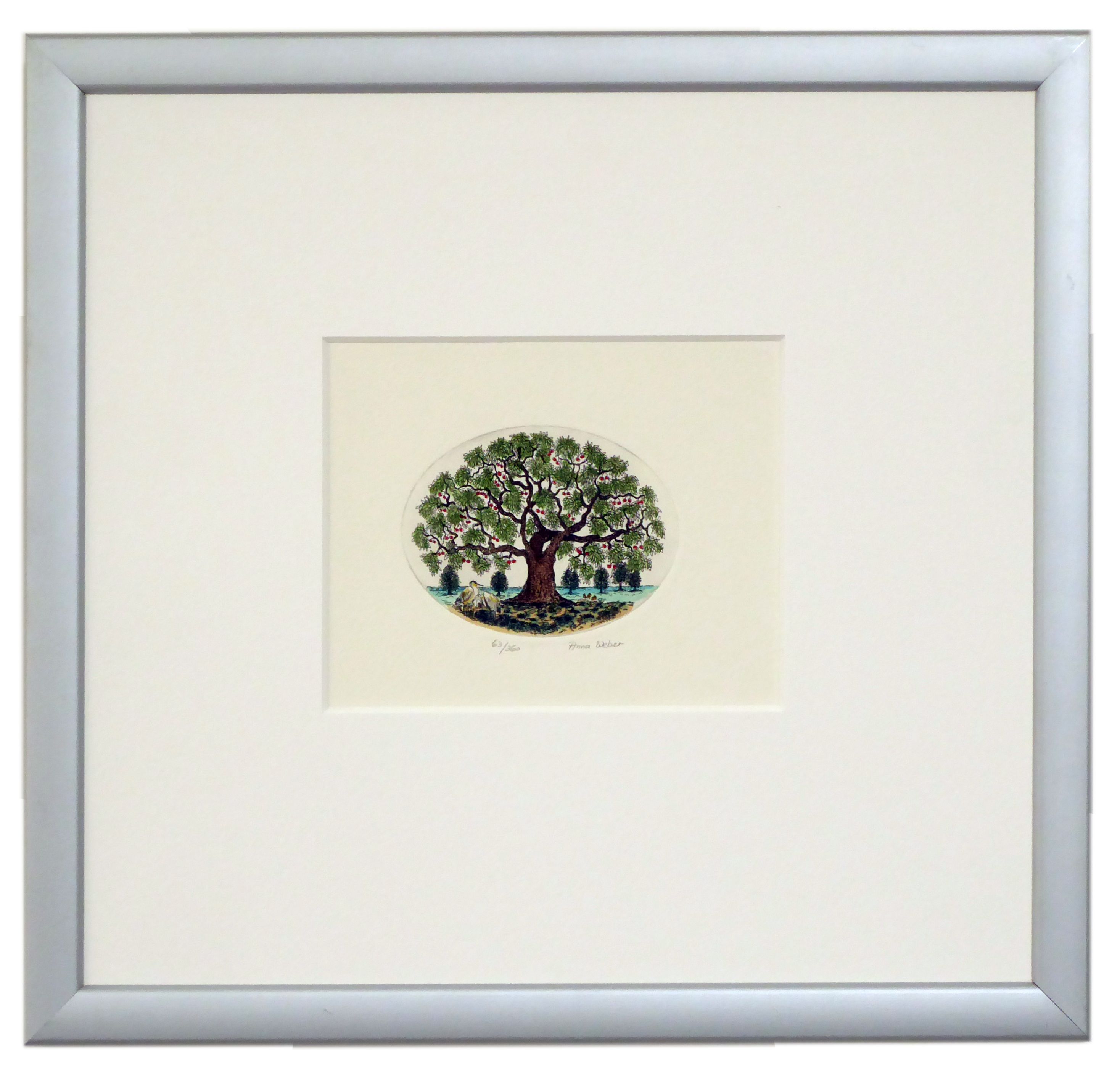 Lithographie der deutschen Künstlerin Anna Weber