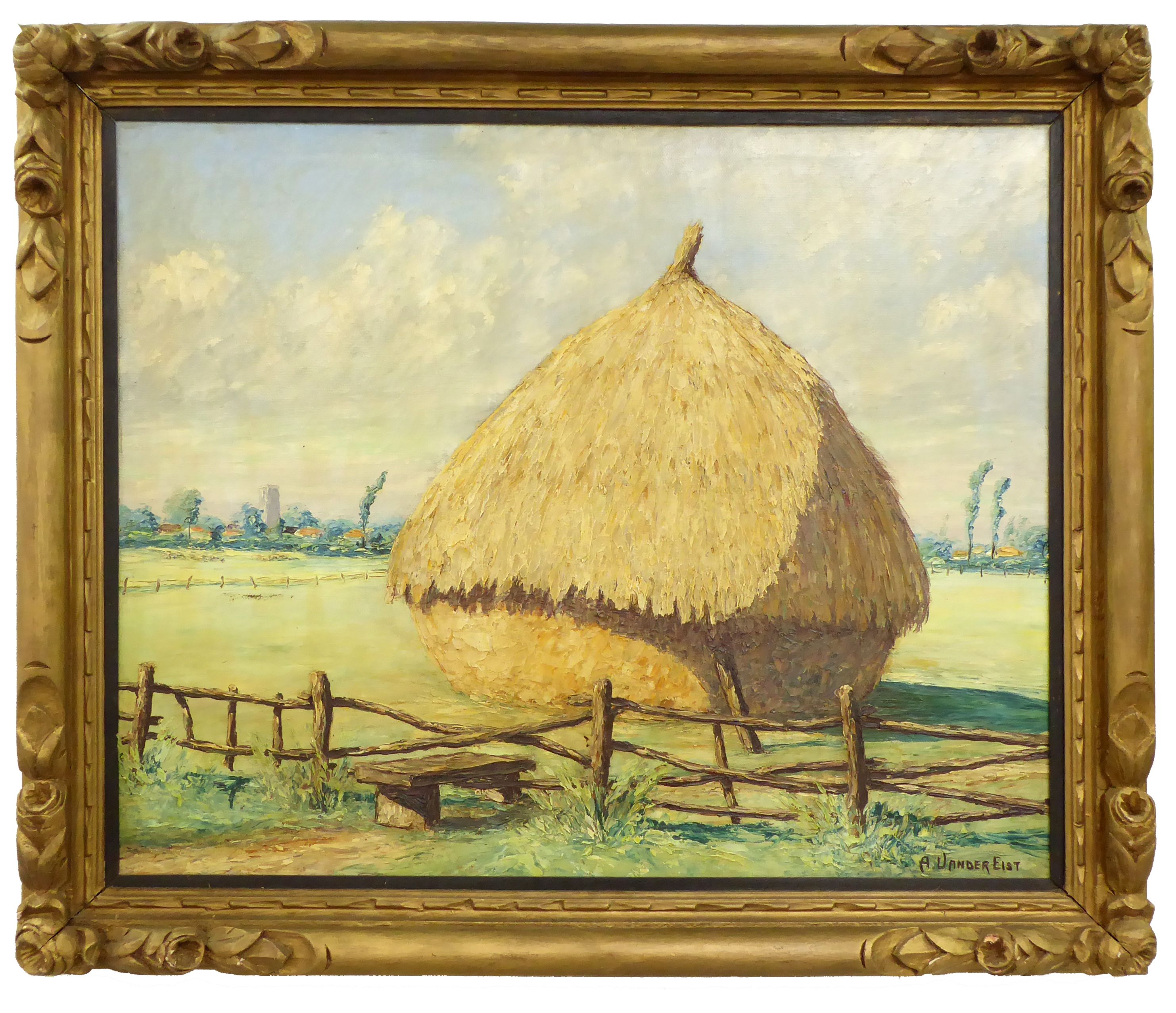 Painting by the Belgian artist, painter Armand van der Elst