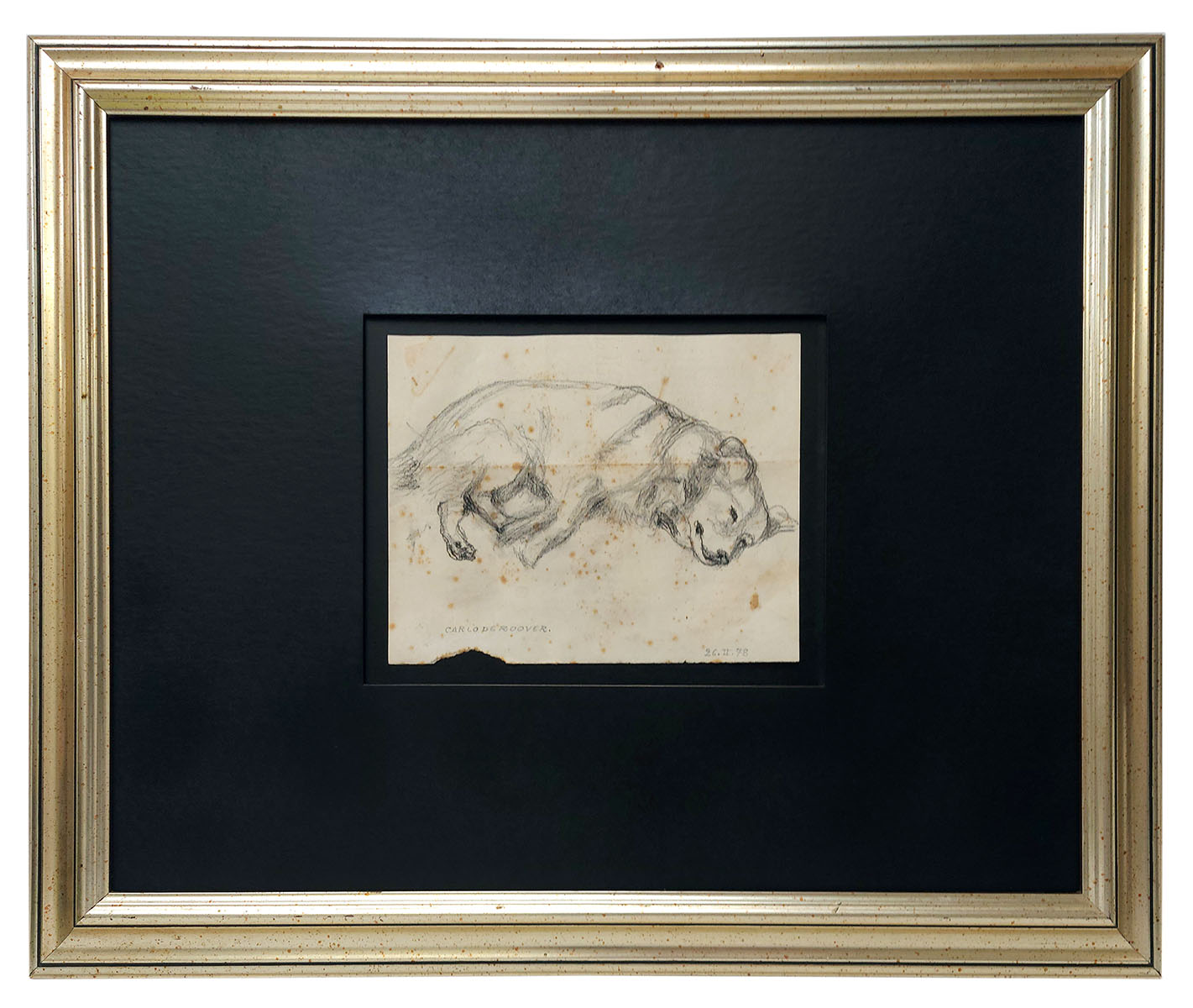 Tekening uit 1978 van de Belgische kunstenaar Carlo De Roover