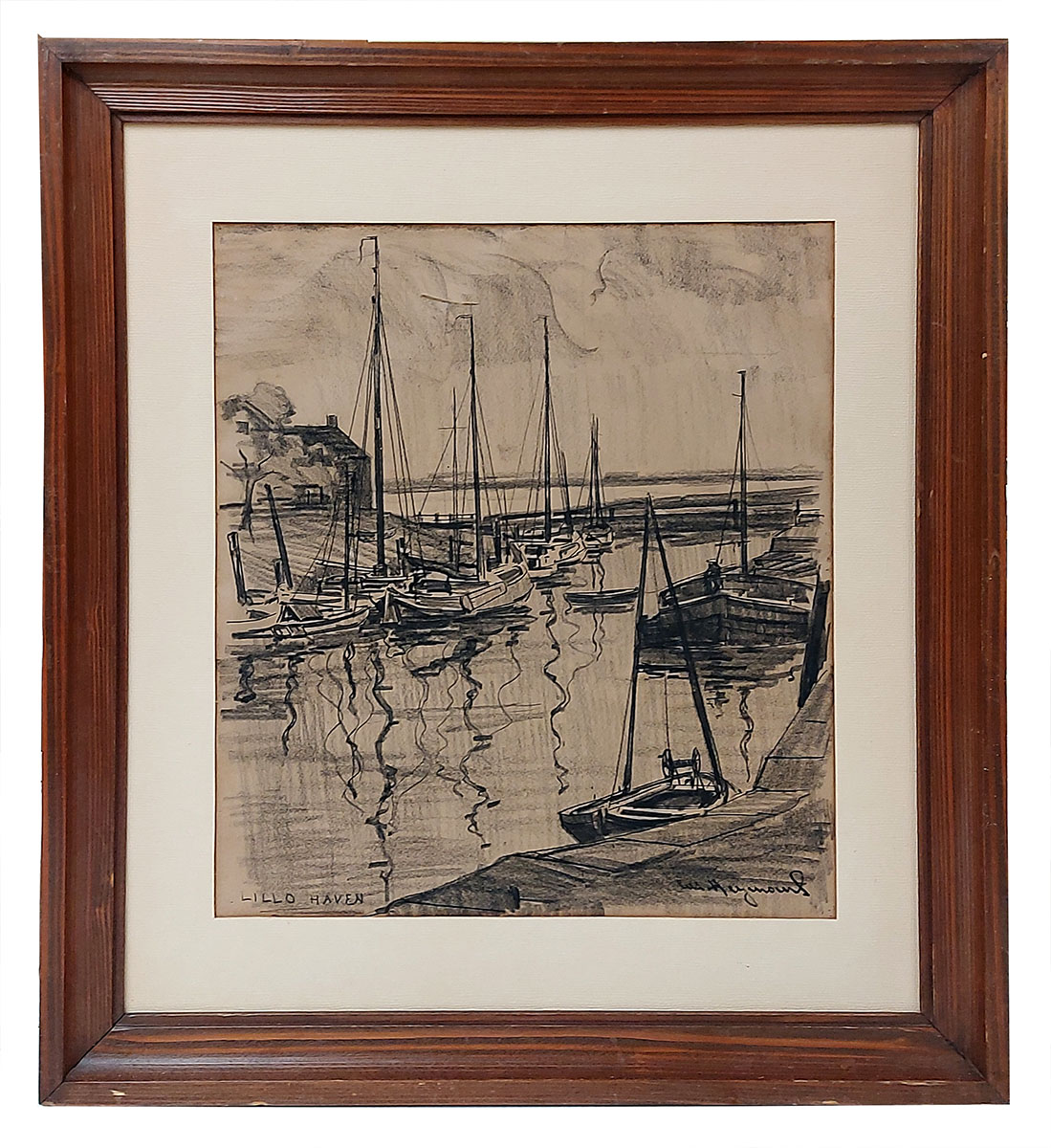 Drawing by the Belgian artist Casimir Heymans, Lillo Haven