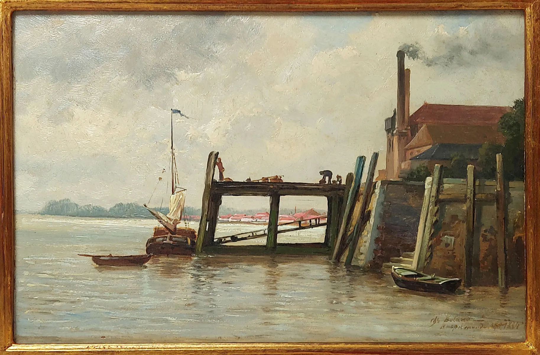 19de eeuw schilderij van de Belgische schilder Charles Boland