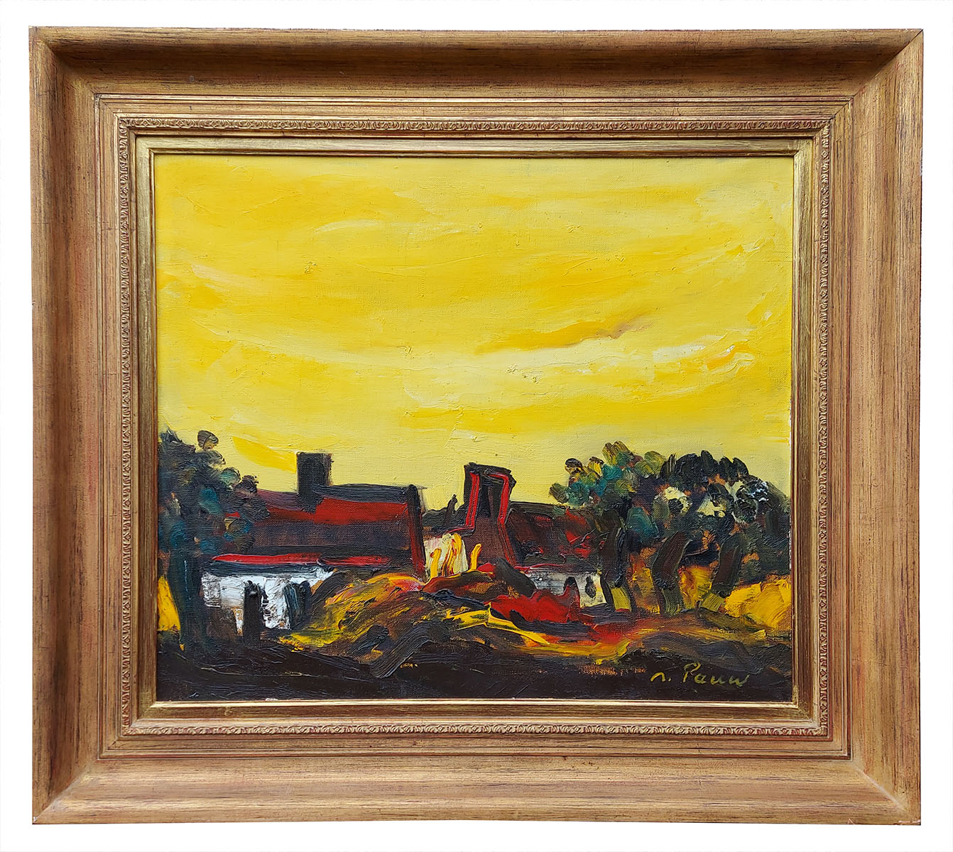 Landschapschilderij van de Belgische kunstschilder Gabriel De Pauw
