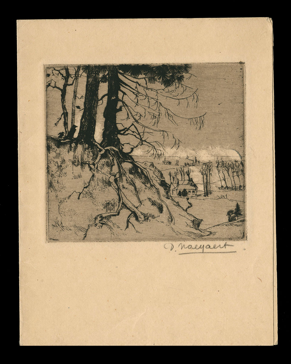 Buy a signed etching by the Belgian etcher Désiré Naeyaert