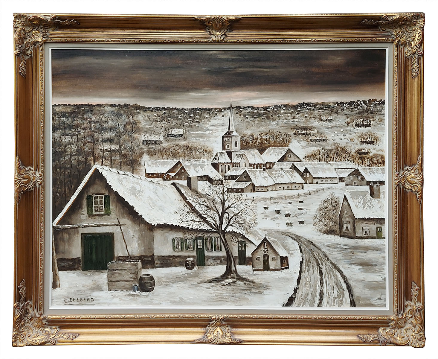 Schilderij uit 1979 van de Belgische schilder Emile De Leers kopen