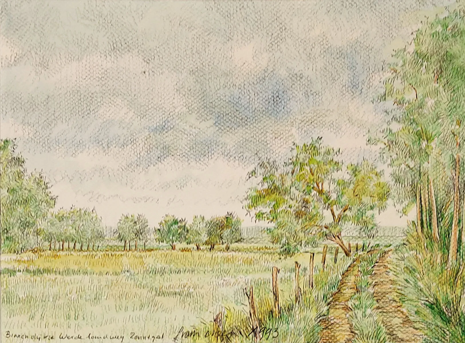 Buy a drawing from 1993 by the Mechelen artist Frans Croes