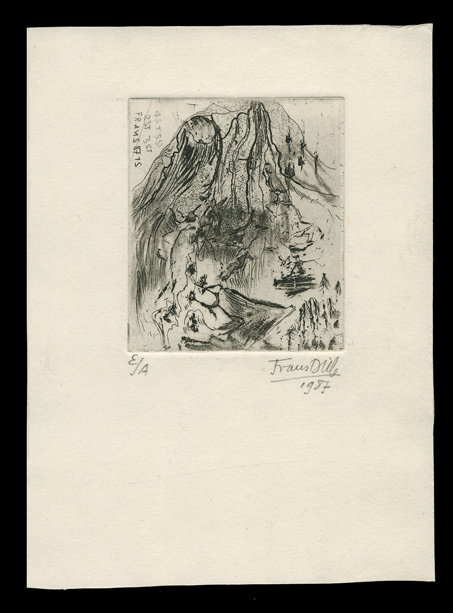 Buy a drypoint etching by the Belgian artist Frans Dille