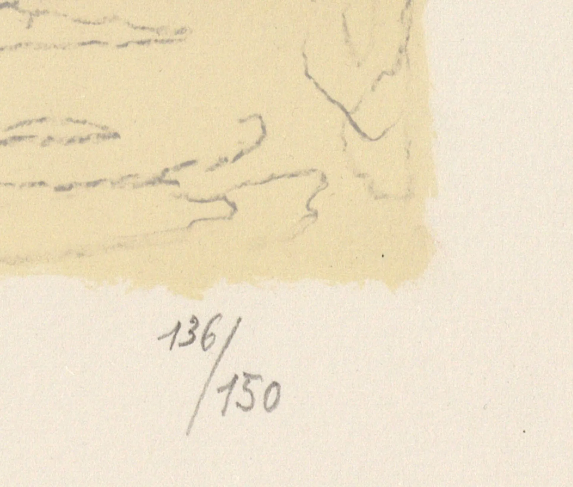 Buy a large lithograph from 1989 by the French artist Jacques Doucet