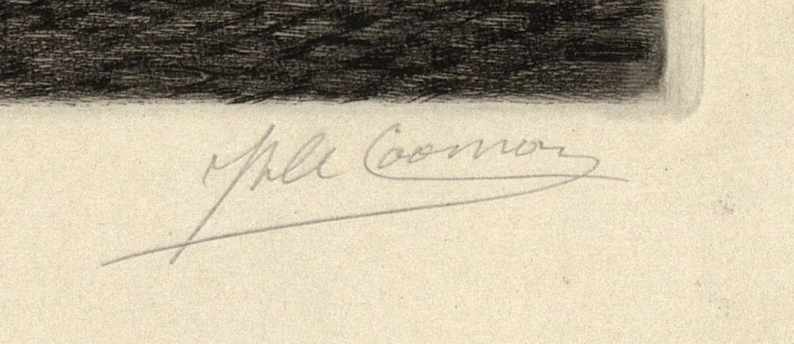 Buy etching of Averbode by the Belgian etcher Jan de Cooman