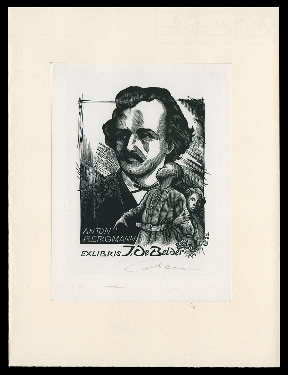 Ex libris van de Belgische kunstenaar Jan Meeus kopen