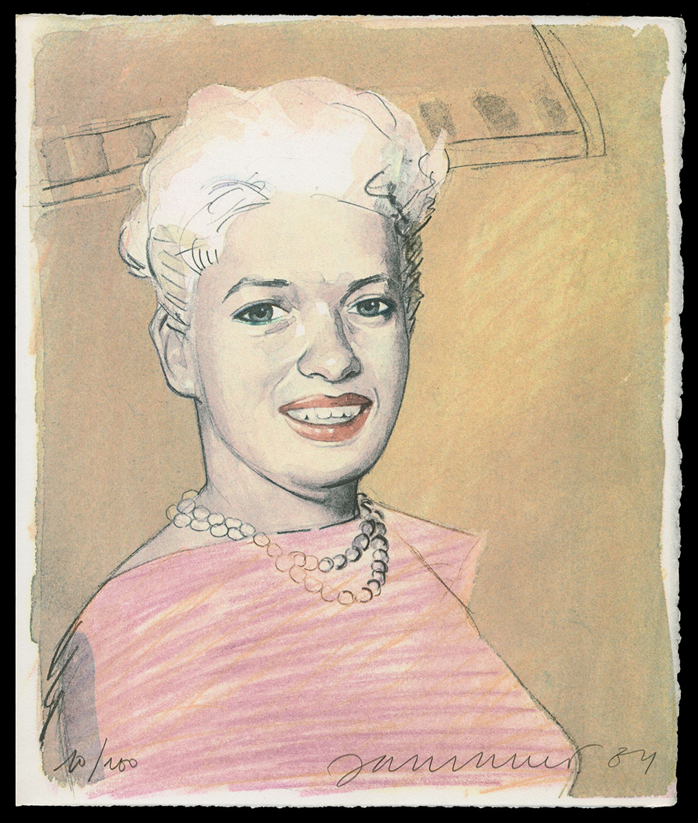 Litho uit 1984 van de Belgische kunstenaar Jan Van Riet kopen