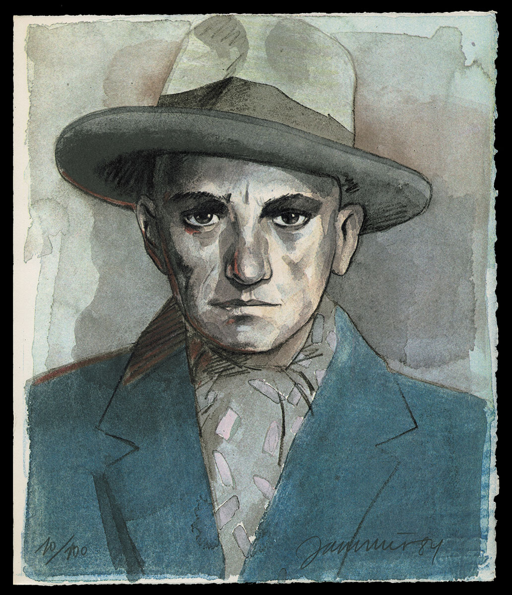 Buy lithograph from 1984 by the Belgian artist Jan Van Riet