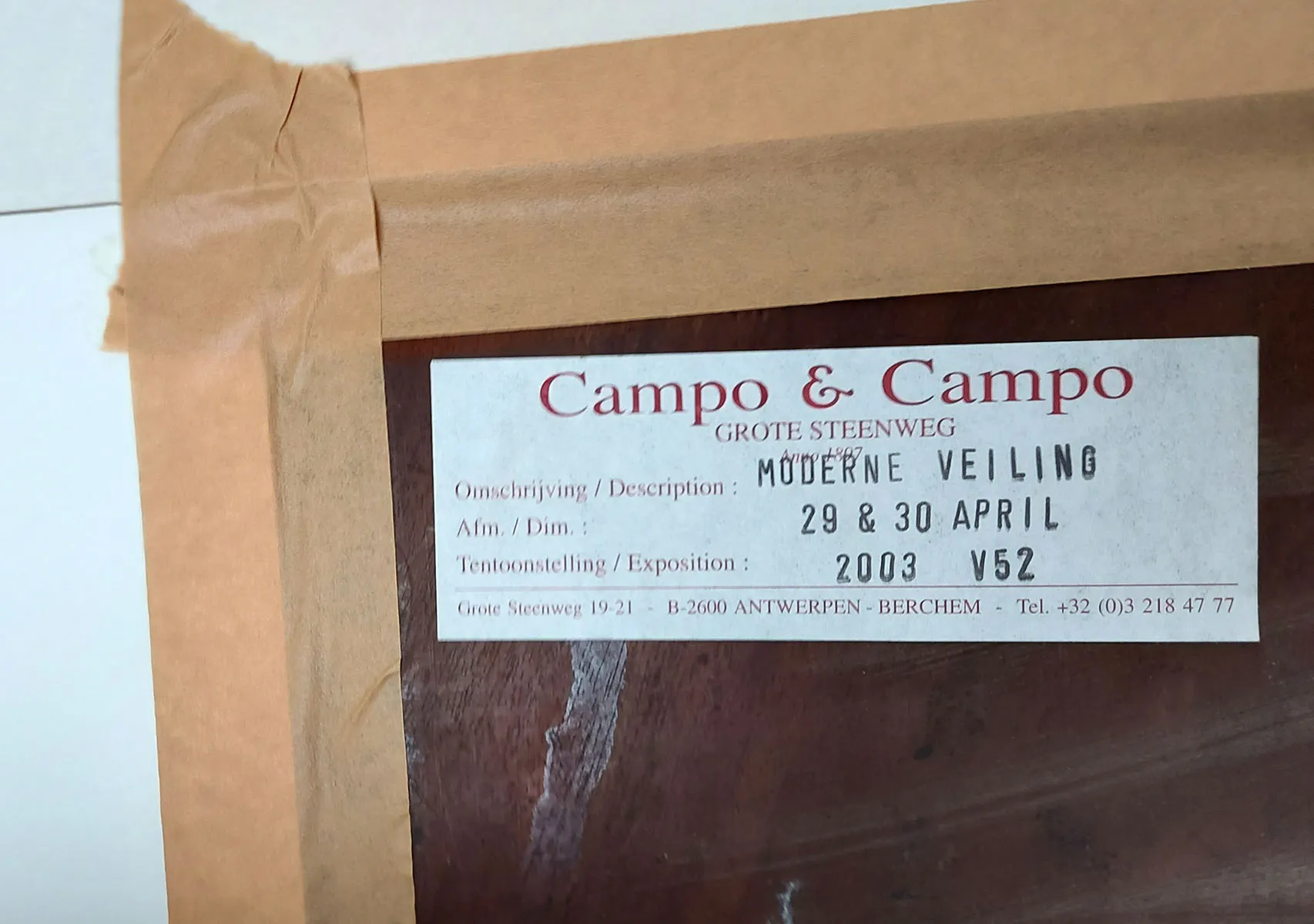 Sea view by the Antwerp artist Jos Schippers from 1928