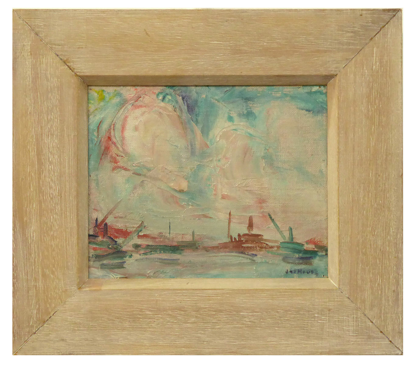 Schilderijtje van de Belgische kunstenaar Joseph Mous of Jos Mous