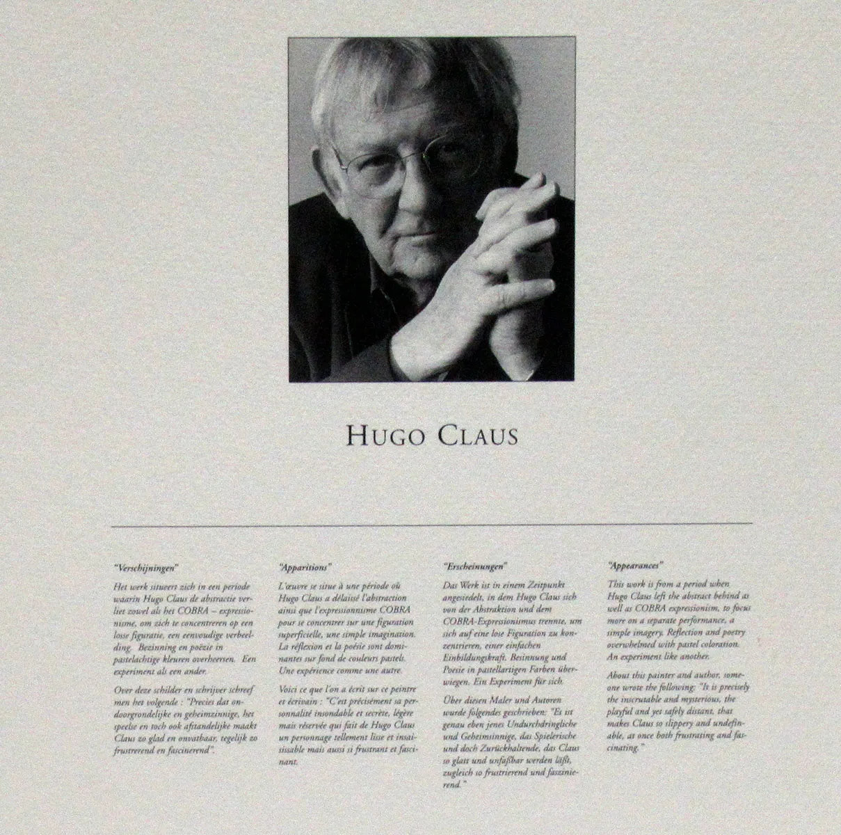 Acheter une lithographie de l'artiste belge Hugo Claus