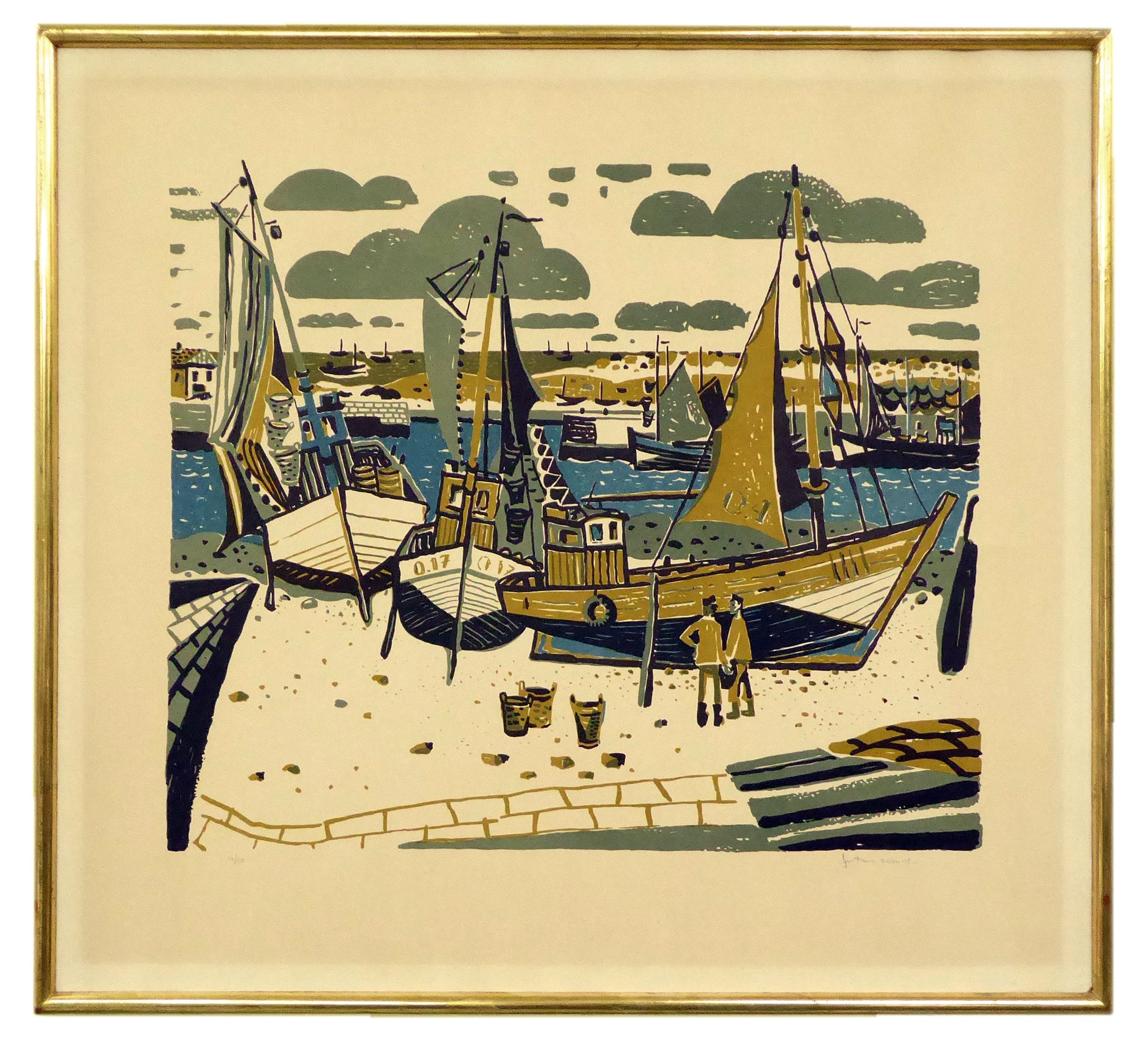 Litho d'artist belge Gustave Camus