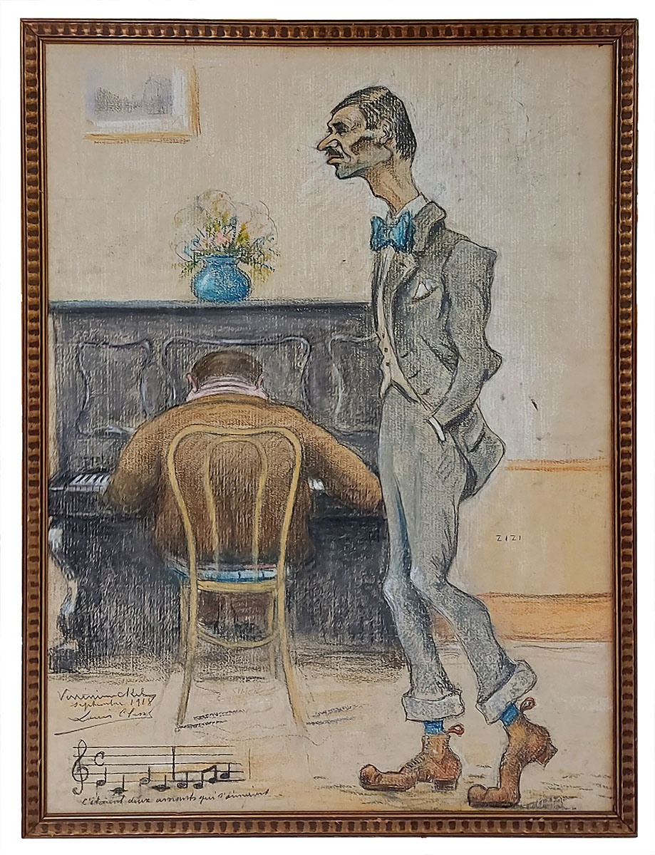 Buy a drawing by the Belgian artist Louis Clesse from 1918