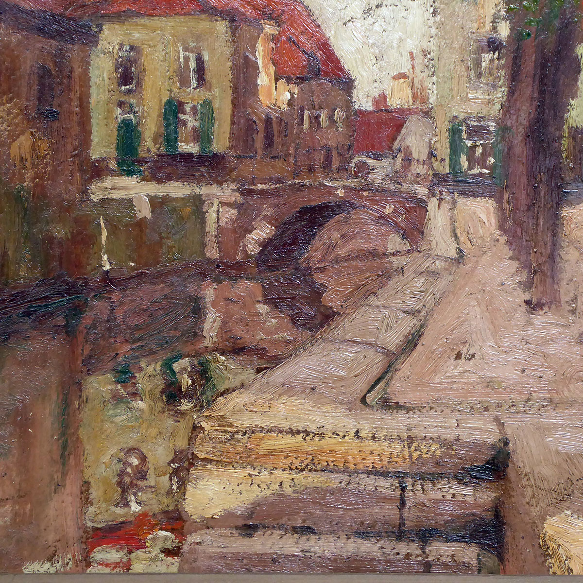 Schilderij van de Belgische kunstenaar, schilder Marten van der Loo