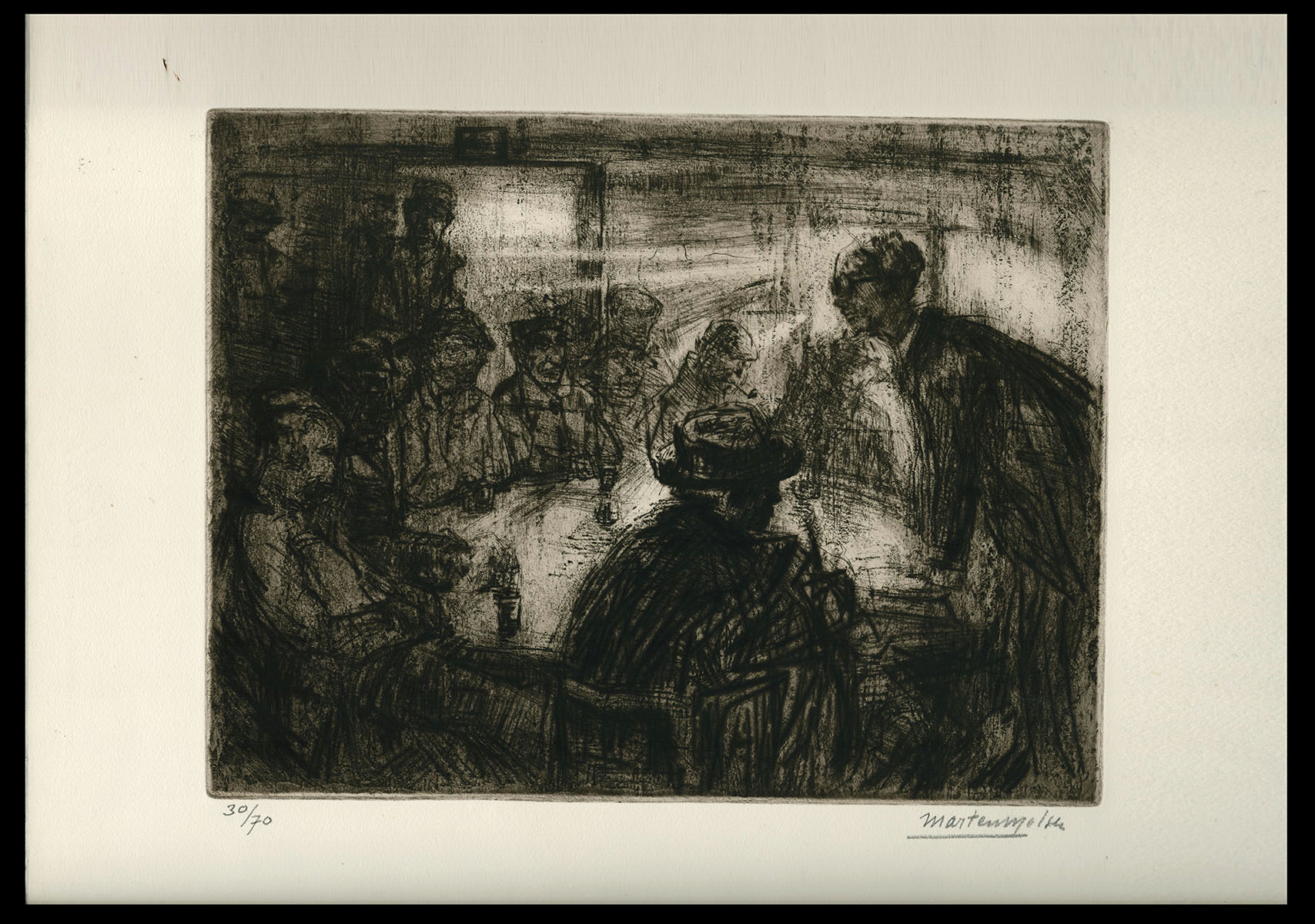 Ets uit 1939 van de belgische etser Marten Melsen kopen