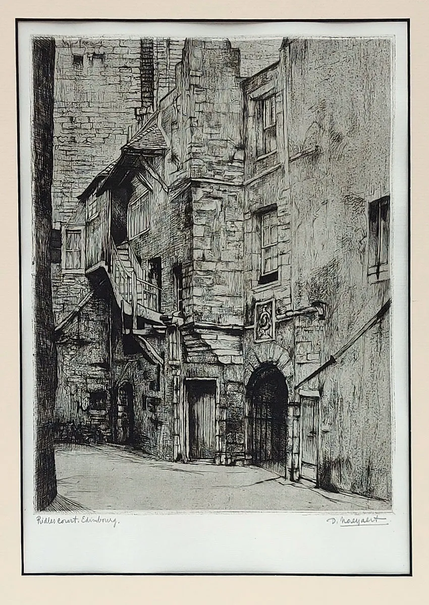Buy signed etching of the Belgian etcher Désiré Naeyaert