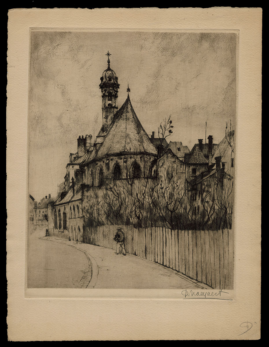Buy signed etching of the Belgian etcher Désiré Naeyaert
