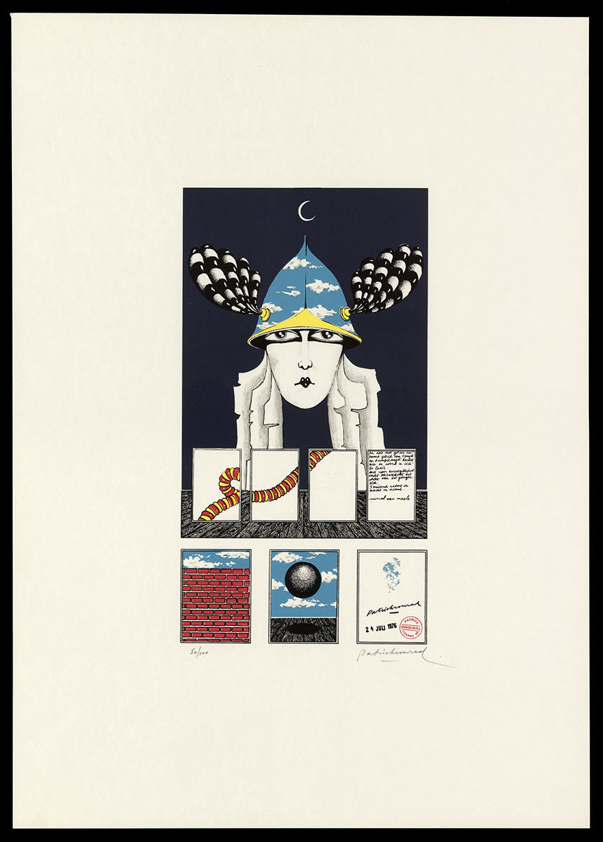 Litho uit 1976 van de Belgische kunstenaar Patrick Conrad kopen