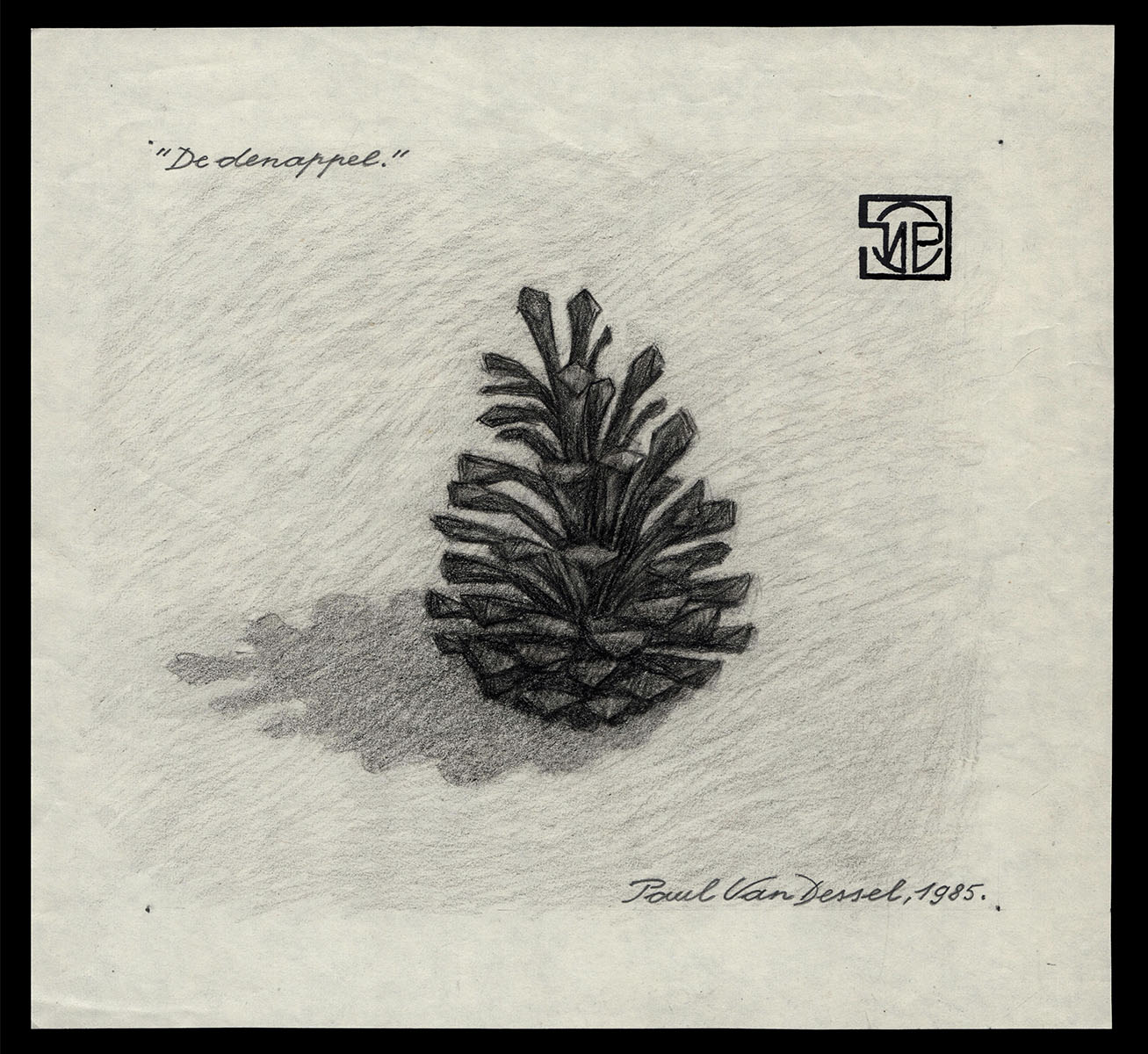 Buy a drawing from 1985 by the Belgian painter Paul Van Dessel