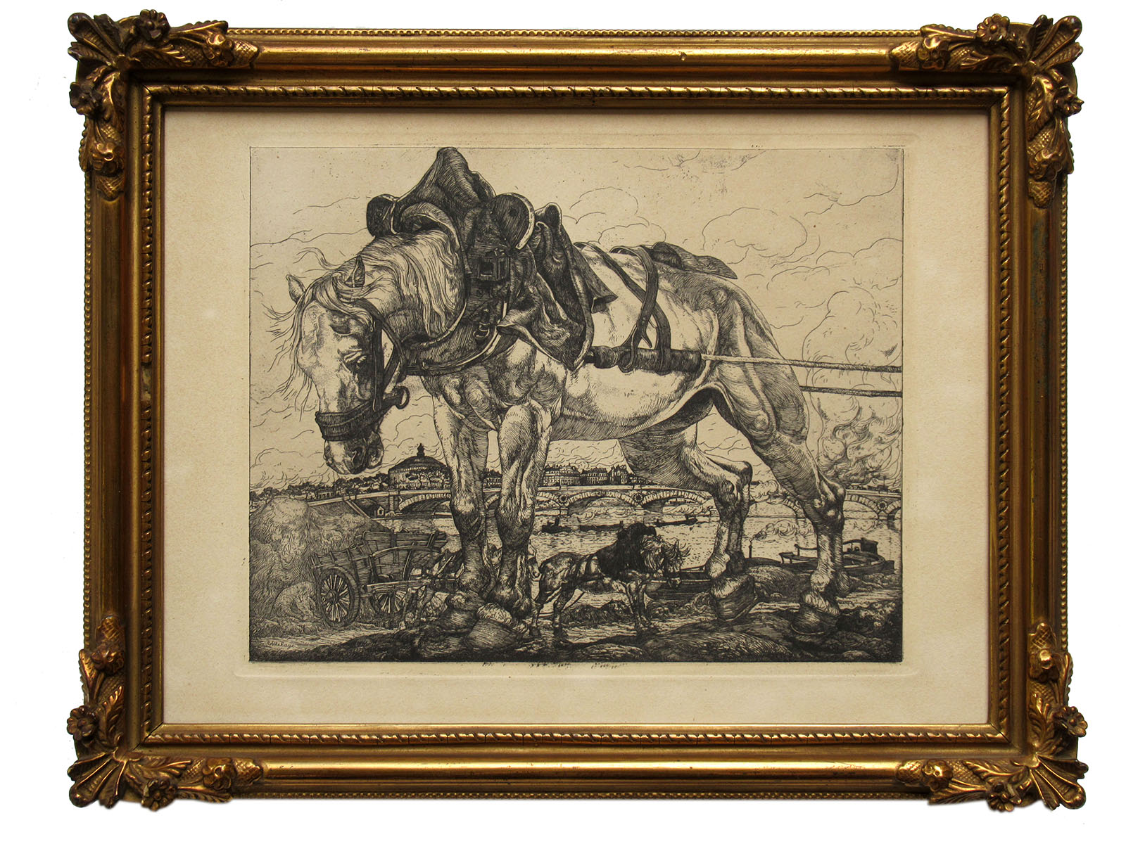 Etching by the Dutch artist Pieter Dumont