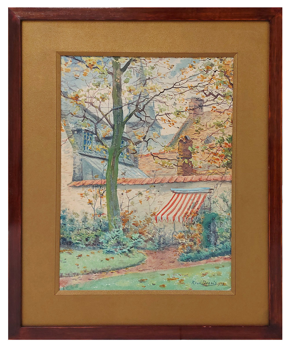 Watercolor from 1913 by the Belgian painter René Dubois