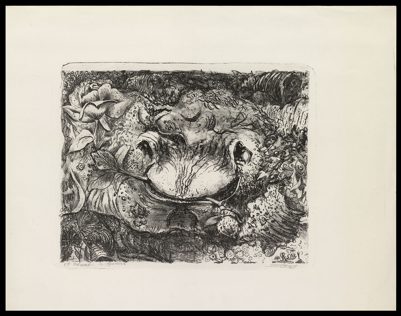 Buy a signed lithograph by the Belgian artist René Saey