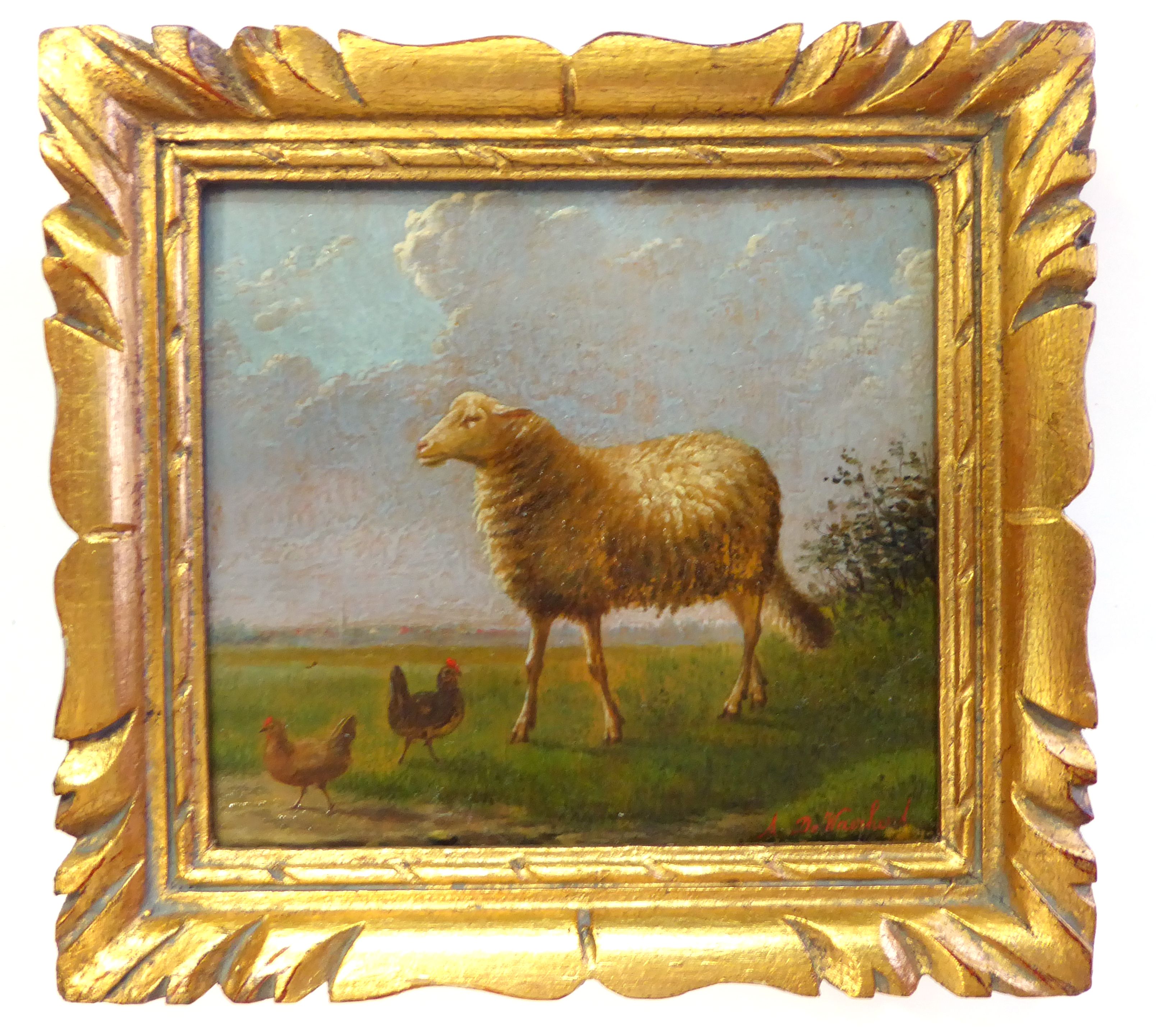 Schaap met kipjes - Belgische kunstgalerij Belgische kunstenaars Kunst ...