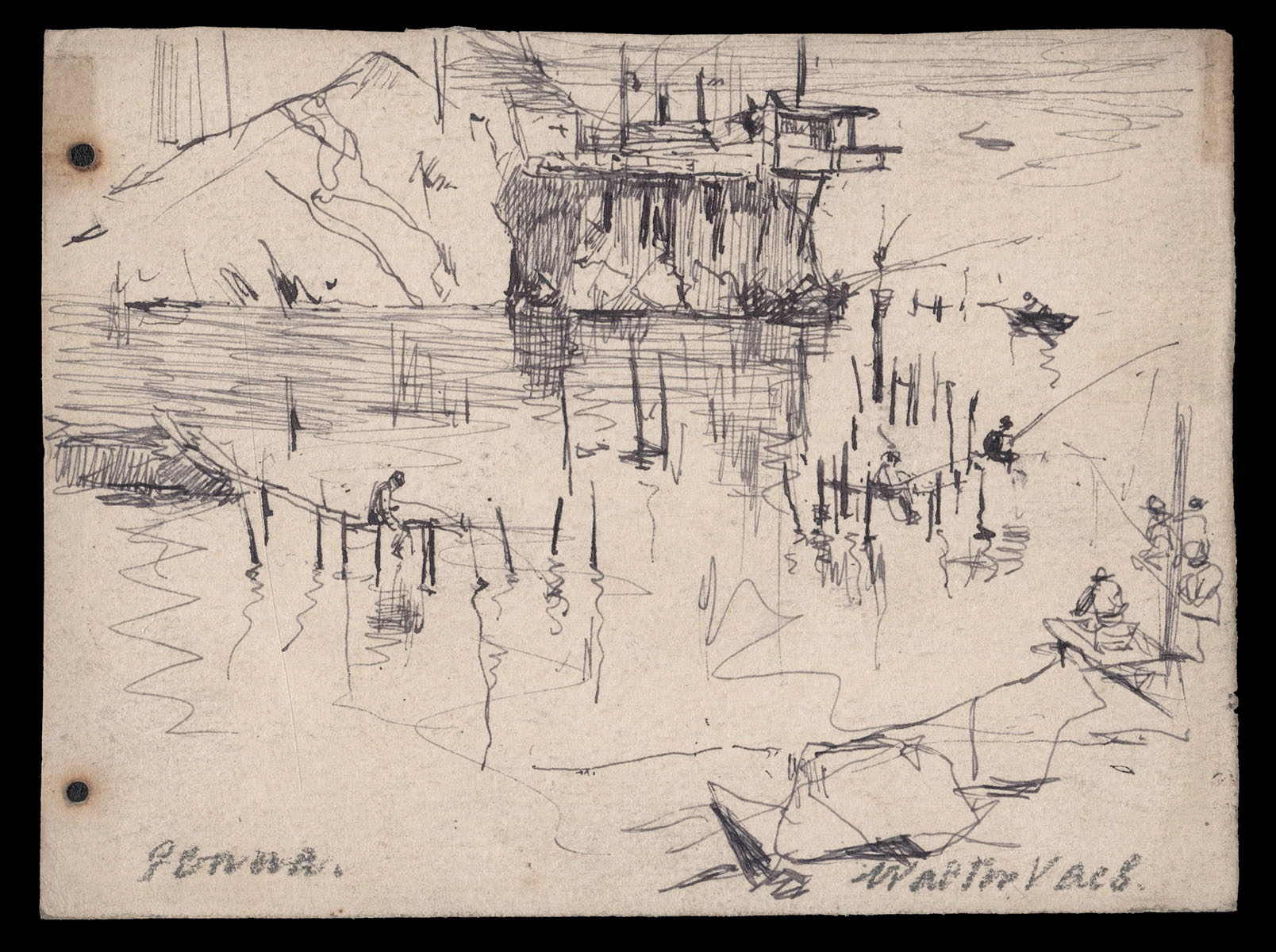 Buy drawing by the Belgian artist Walter Vaes