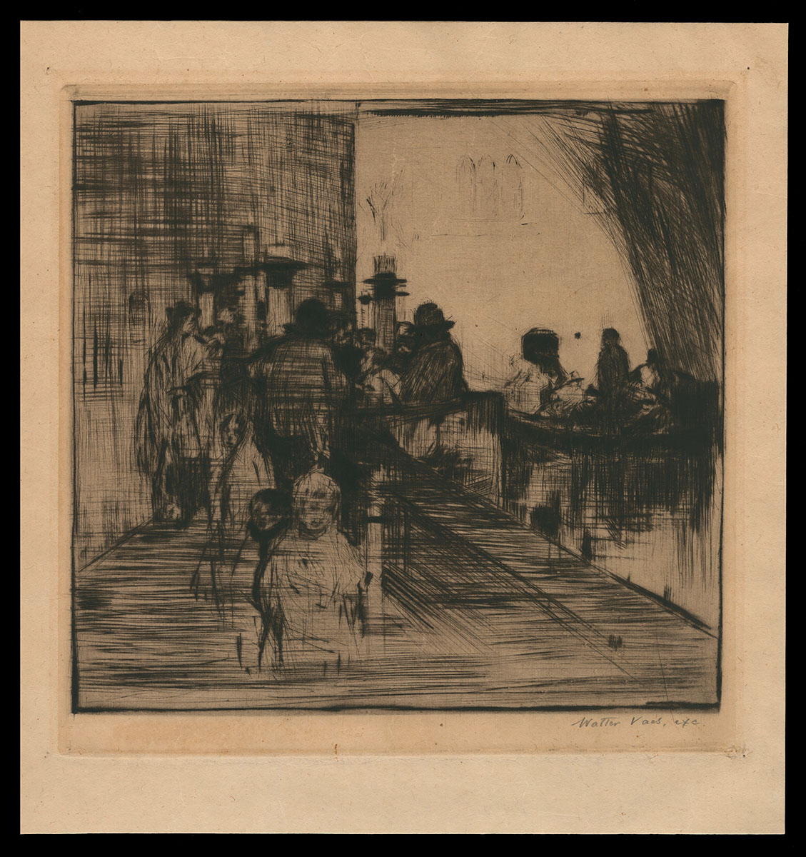 Buy an etching by the Antwerp artist and etcher Walter Vaes