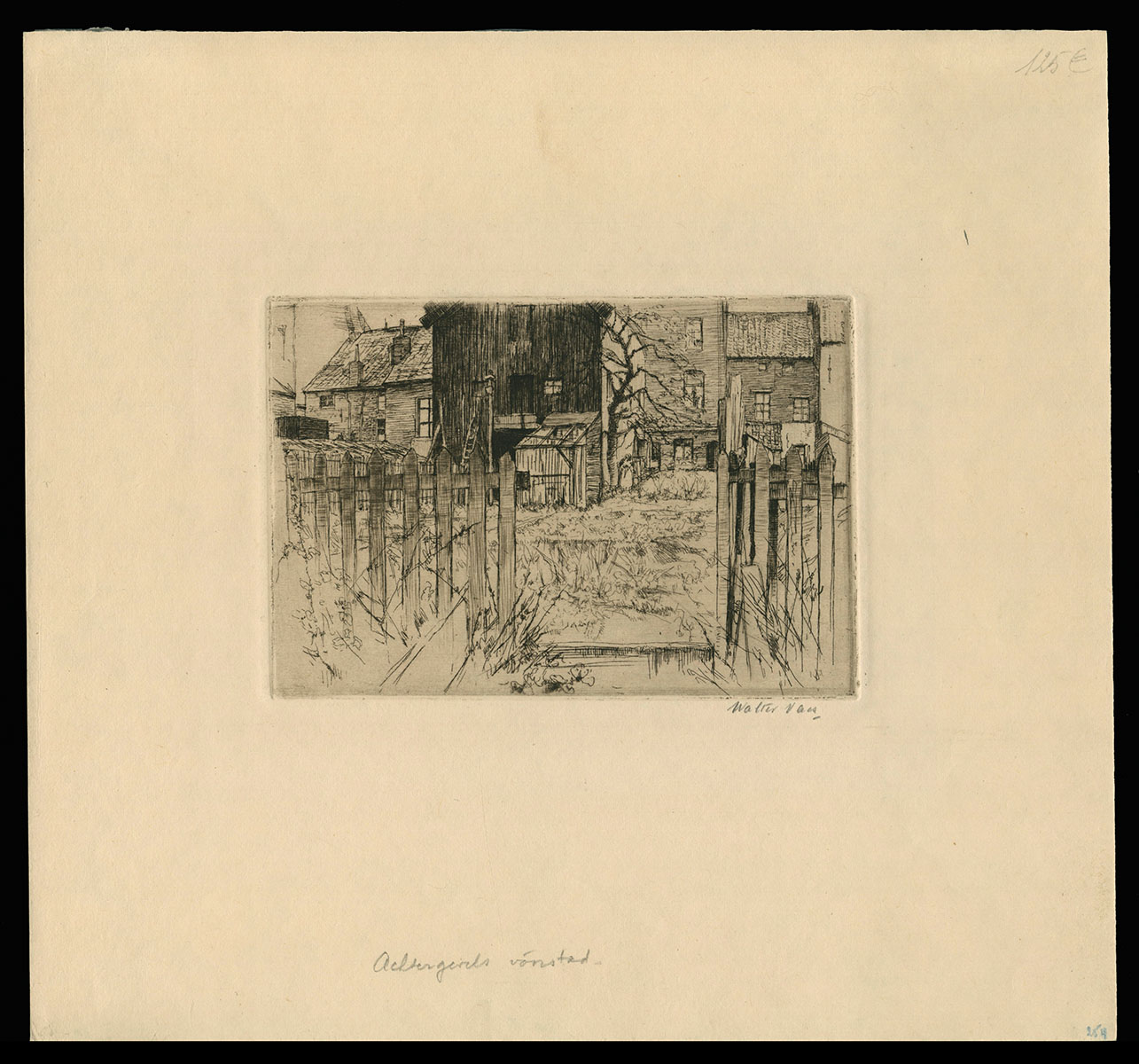 Buy an etching by the Antwerp artist Walter Vaes