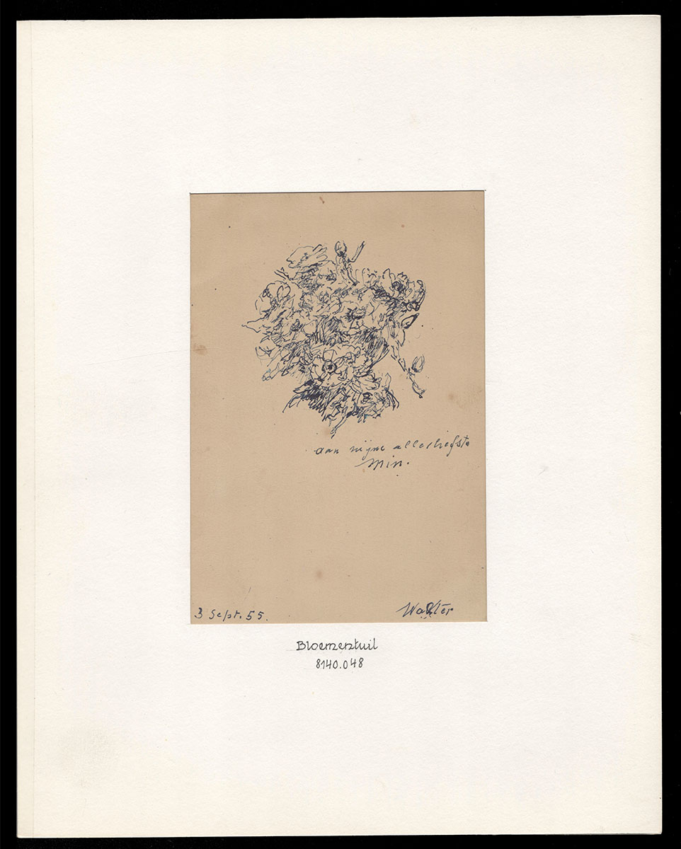 Buy a drawing from 1955 by the Belgian artist Walter Vaes