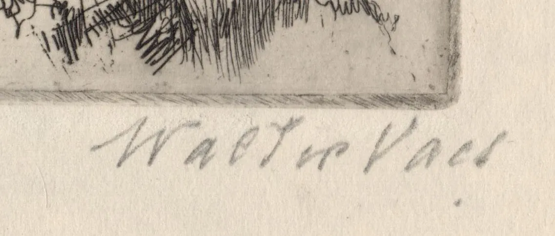 Buy an etching by the Belgian artist Walter Vaes
