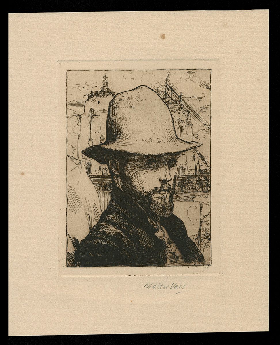 Buy a self-portrait of the Antwerp artist Walter Vaes
