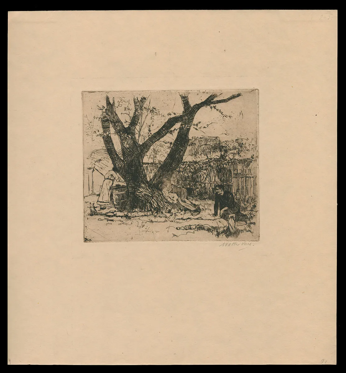 Buy an etching by the Belgian artist Walter Vaes