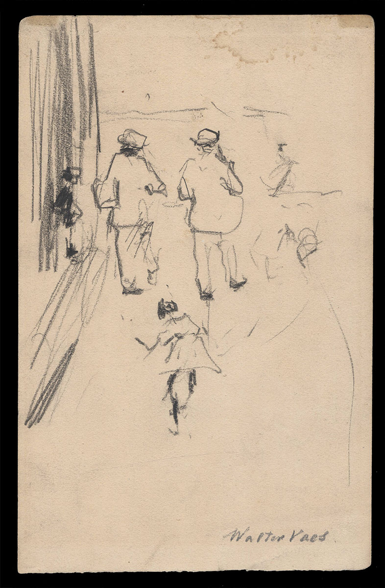 Buy a drawing in pencil by the Belgian artist Walter Vaes