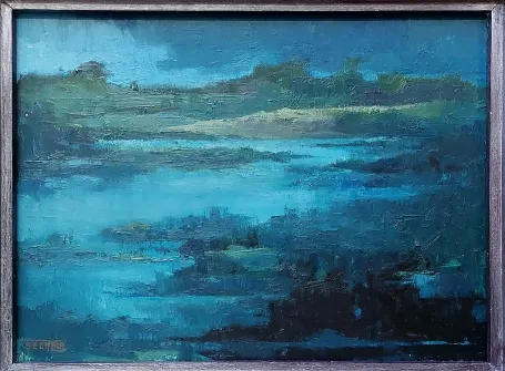 Kunstwerk papier van de Belgische kunstenaar Christian Silvain kopen