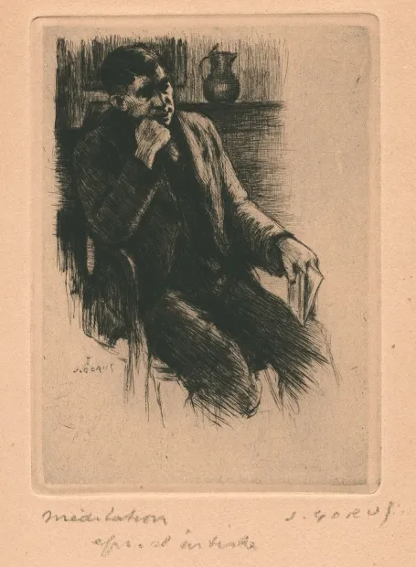 Litho van Belgische kunstenaar Frank Maieu uit 1988