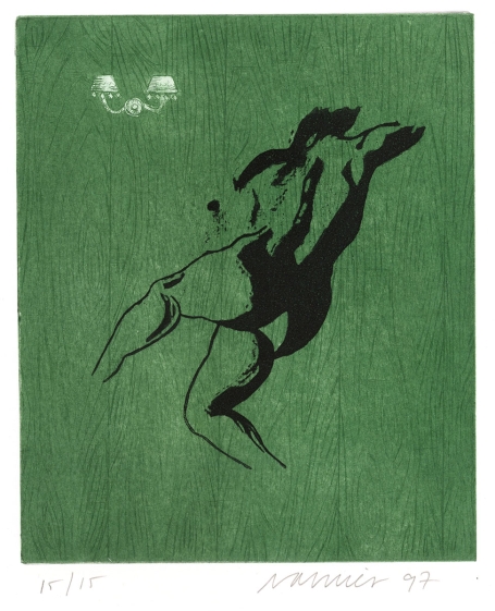 Litho uit 1997 van de Belgische kunstenaar Jan Van Riet kopen