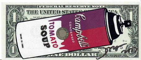 1 Dollar Campbells Tomato Soup spray 2017 - Belgische kunstgalerij ...