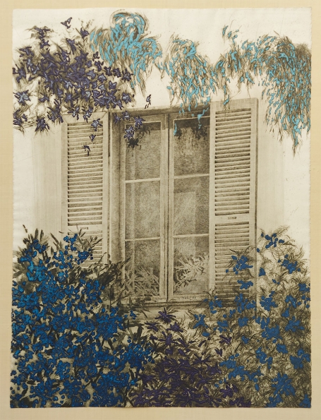 Mezzotint, ets met aquatint van de Franse artiste Yannick Ballif