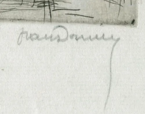Buy an etching in Mint condition by the Belgian artist Jean Donnay