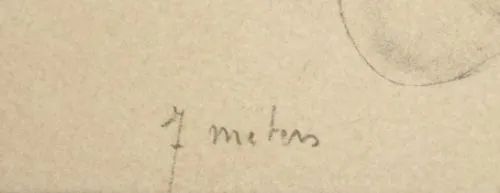 Potloodtekening van de Belgische graficus Joris Minne kopen