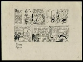 Pietje Palink, épreuve signée par Marc Sleen, dessinateur