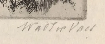 Buy an etching by the Belgian artist Walter Vaes